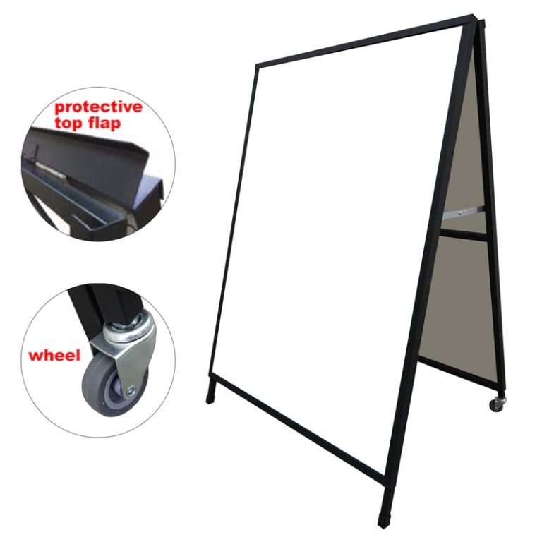 A Frame Sign with Custom Whiteboard Area 600x900mm | Grace Sign