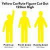 Yellow Corflute Man Construction Site Safety Worker Figure Cutout ...