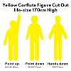Yellow Corflute Man Construction Site Safety Worker Figure Cutout ...