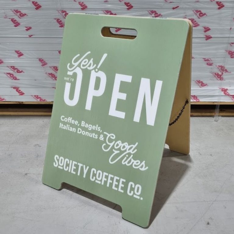 Wooden A Frame Signs, Wood Panel A-Frame, 590x790mm | Grace Sign